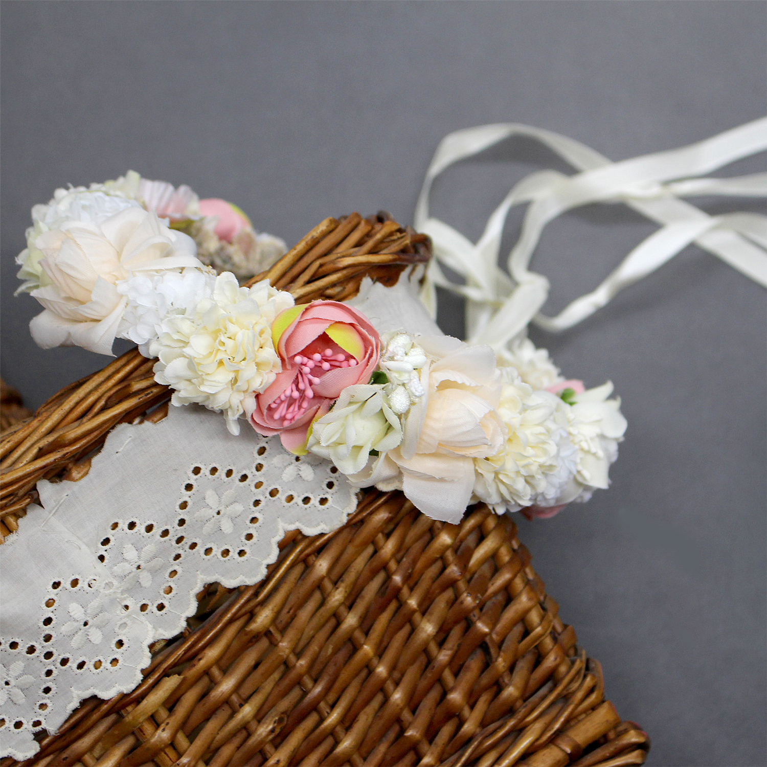 Hellrosa Heaven - Haarkranz | Blumen im Haar - MADE WITH LOVE
